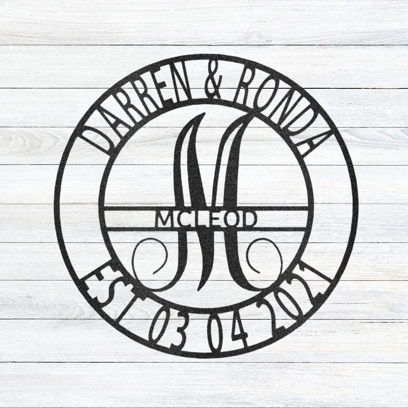 Elaborate Name - Steel Sign – Southern Metal Decor