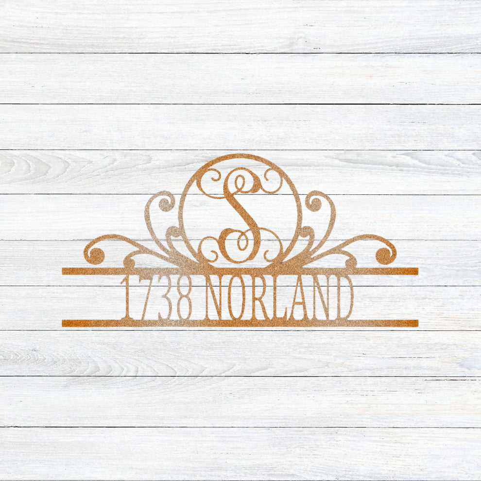 Scroll Family Name - Steel Sign – Southern Metal Decor